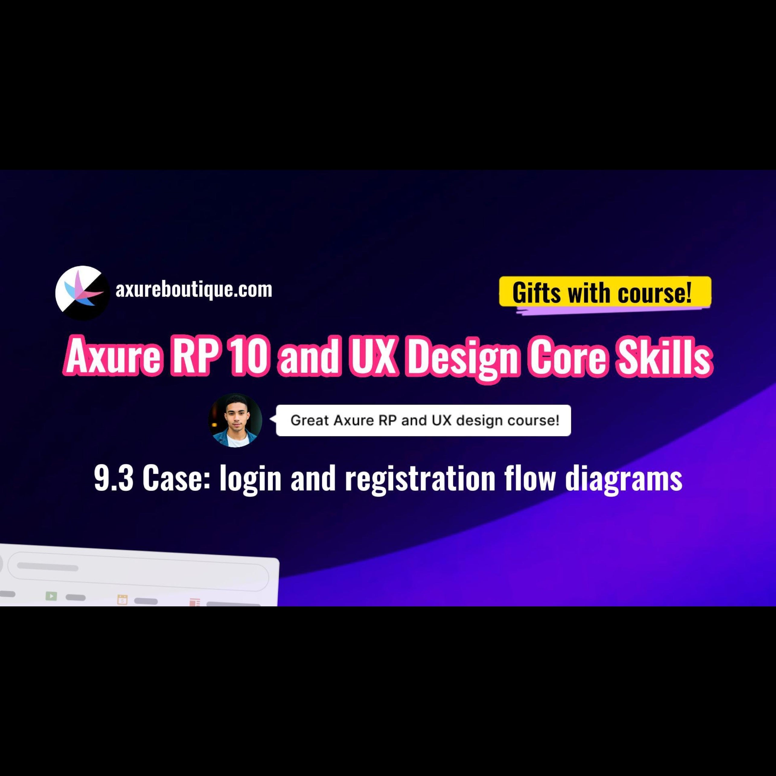 Axure RP 10 and UX design core skills course - 9.3 Case: login and reg – AxureBoutique