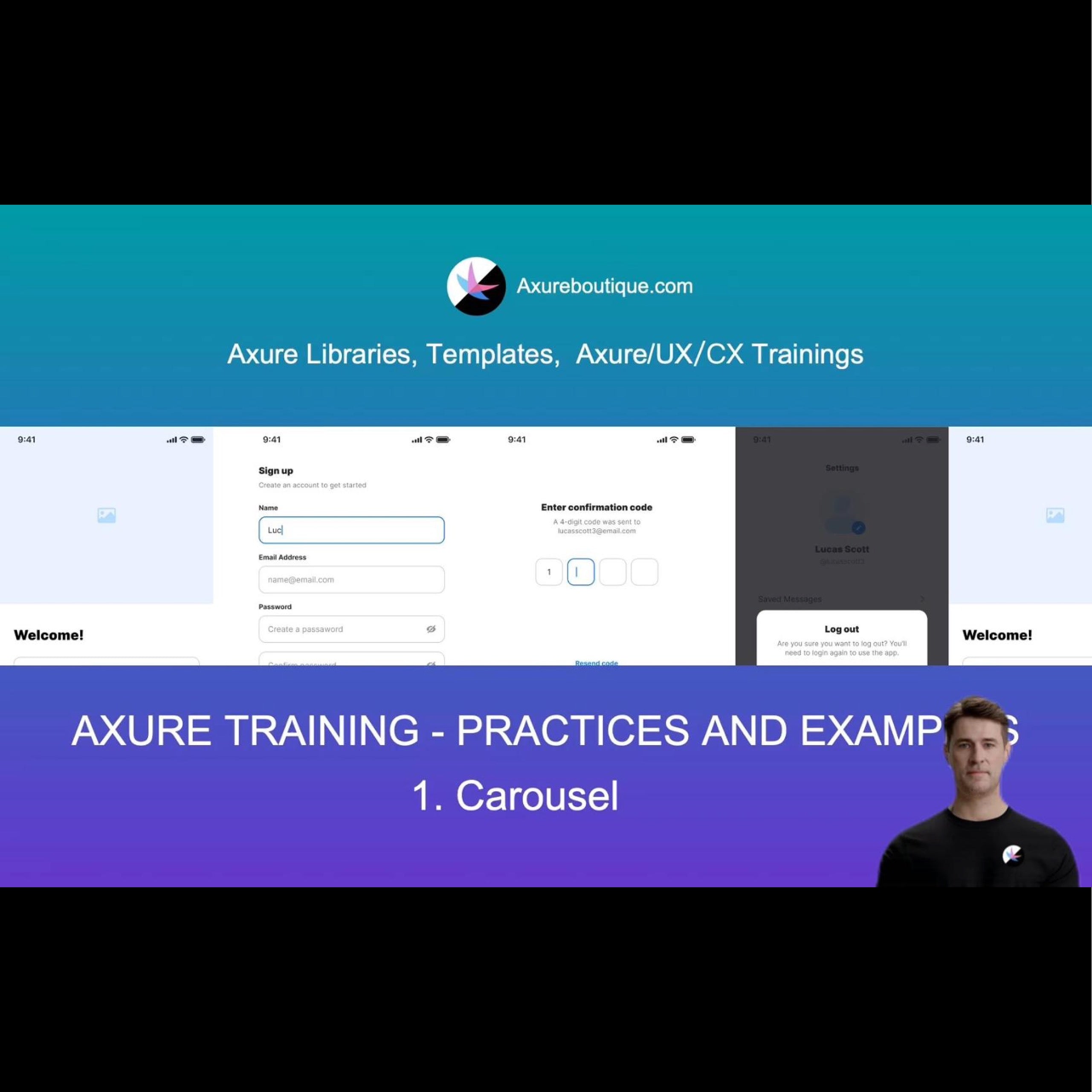 Axure Practices and Examples: 1 Carousel – AxureBoutique