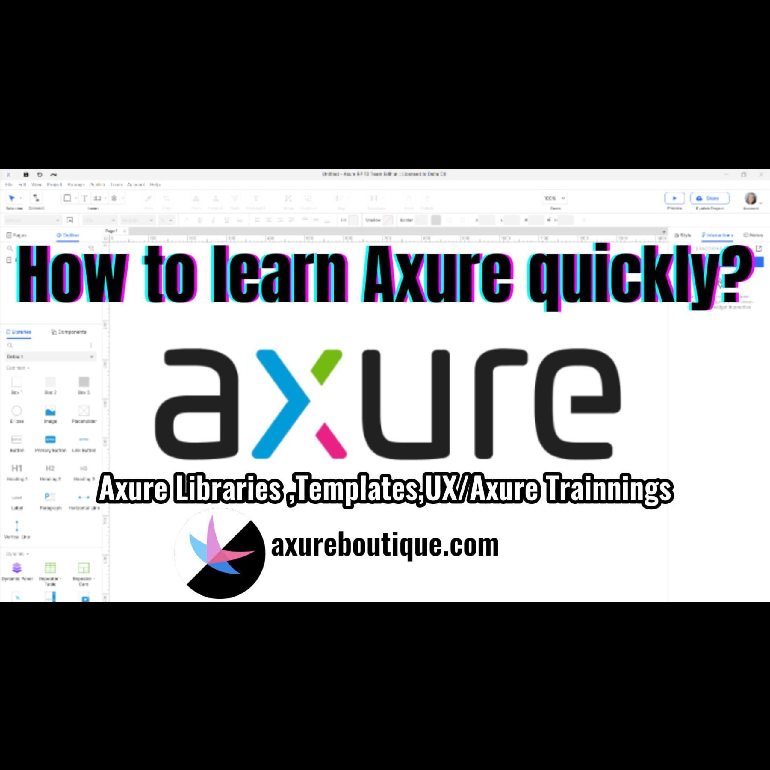 How to learn Axure quickly? – AxureBoutique