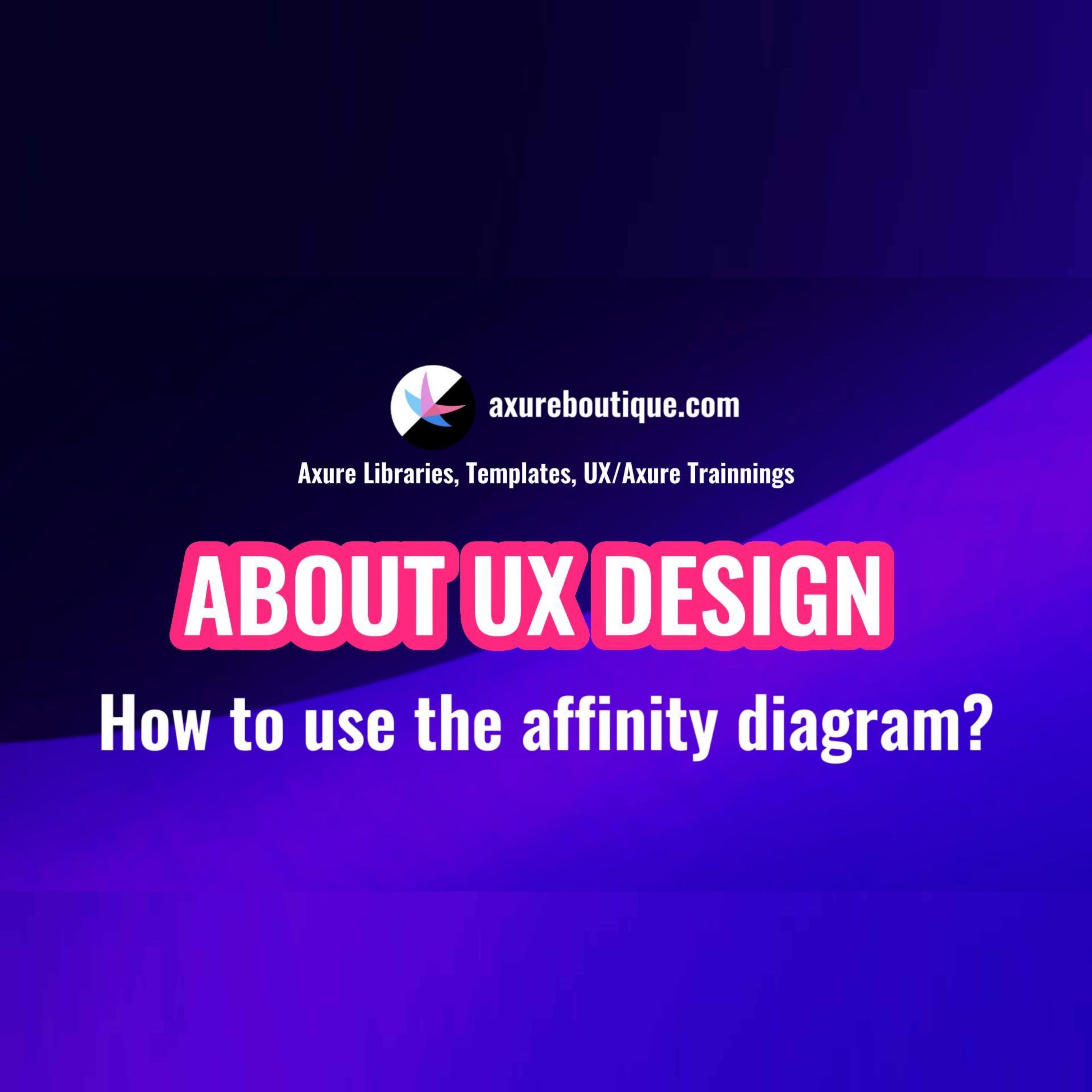 About UX Design: How to use the affinity diagram? – AxureBoutique