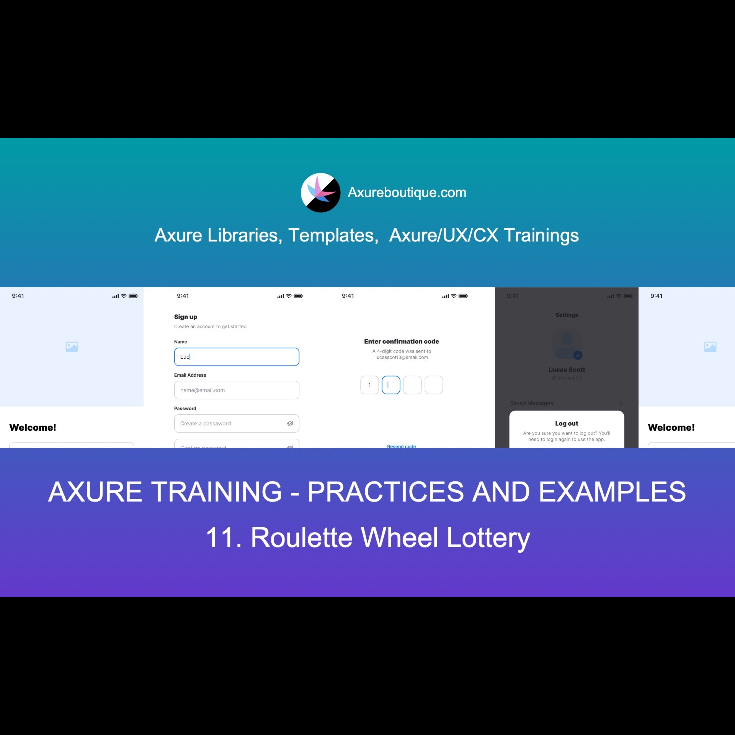 Axure Tutorial-Practices and Examples: 11. Roulette Wheel Lottery ...