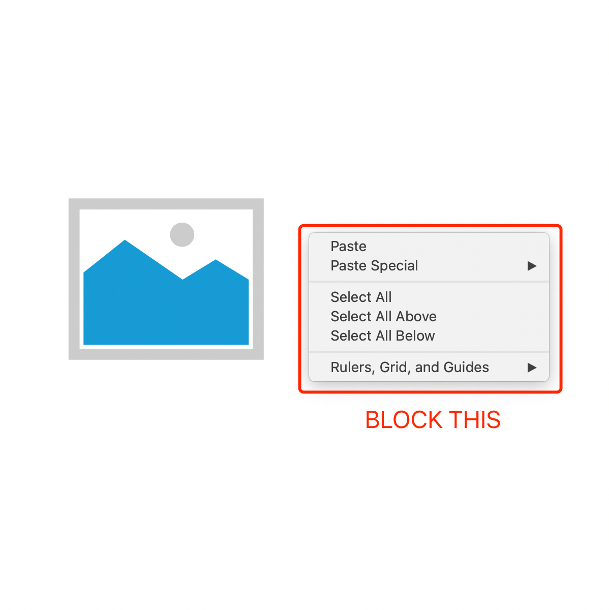 Axure Tutorial: Block Browser Right-Click Context Menu – AxureBoutique