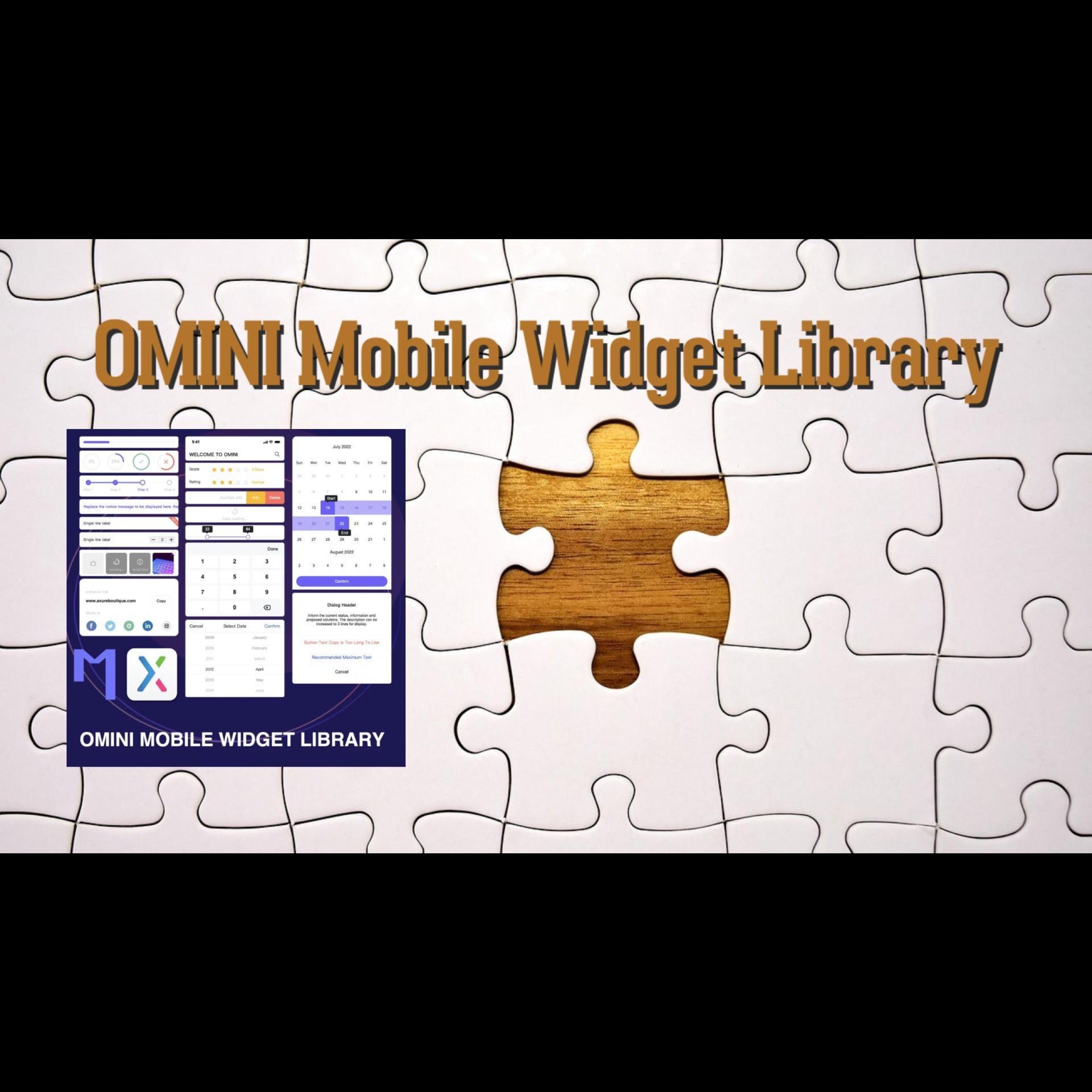OMINI Mobile Widget Library – AxureBoutique