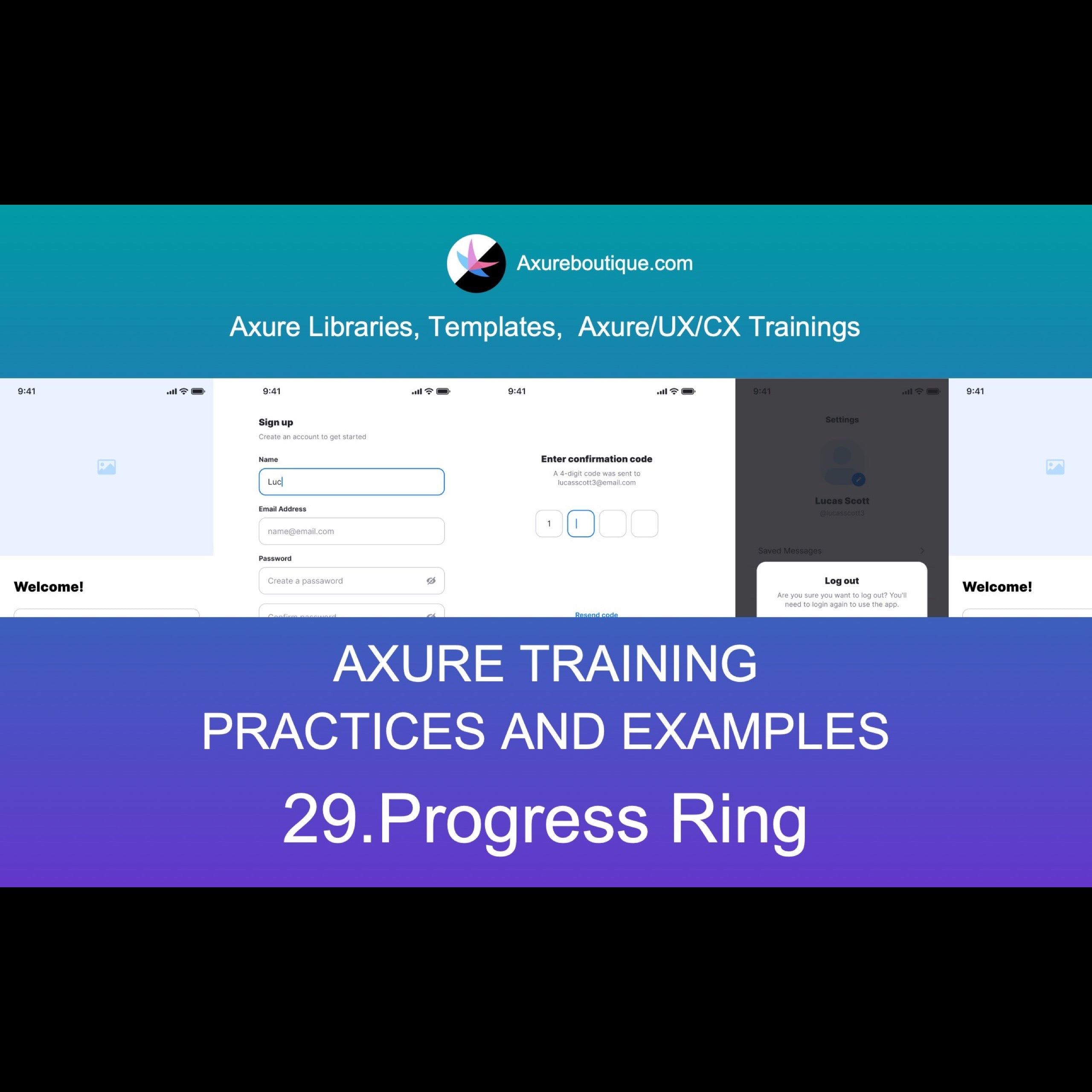 Axure Tutorial-Practices and Examples: 29.Progress Ring – AxureBoutique