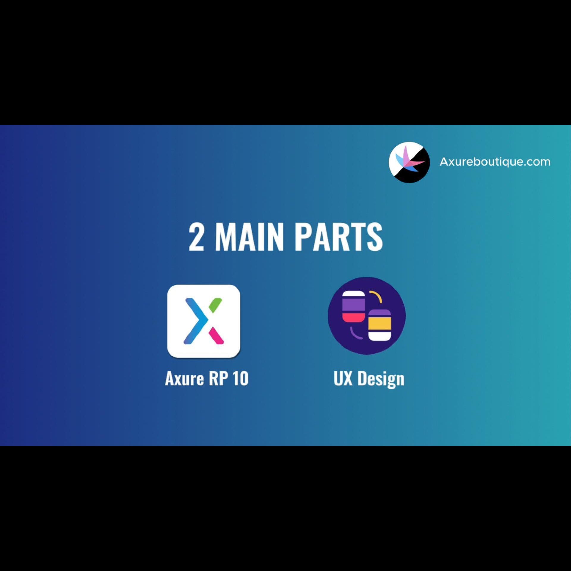 Axure RP 10 and UX Design Core Skills: 1.2 What will you learn? – AxureBoutique