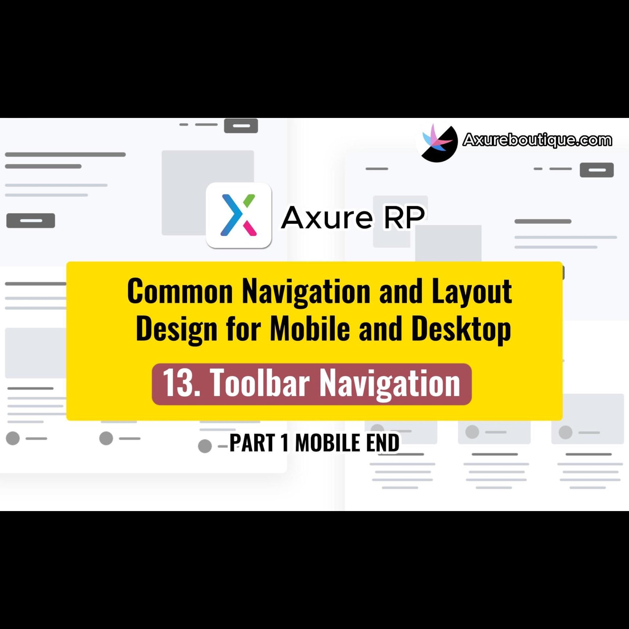 Common Navigation and Layout Design for Mobile and Desktop: 13.Toolbar ...