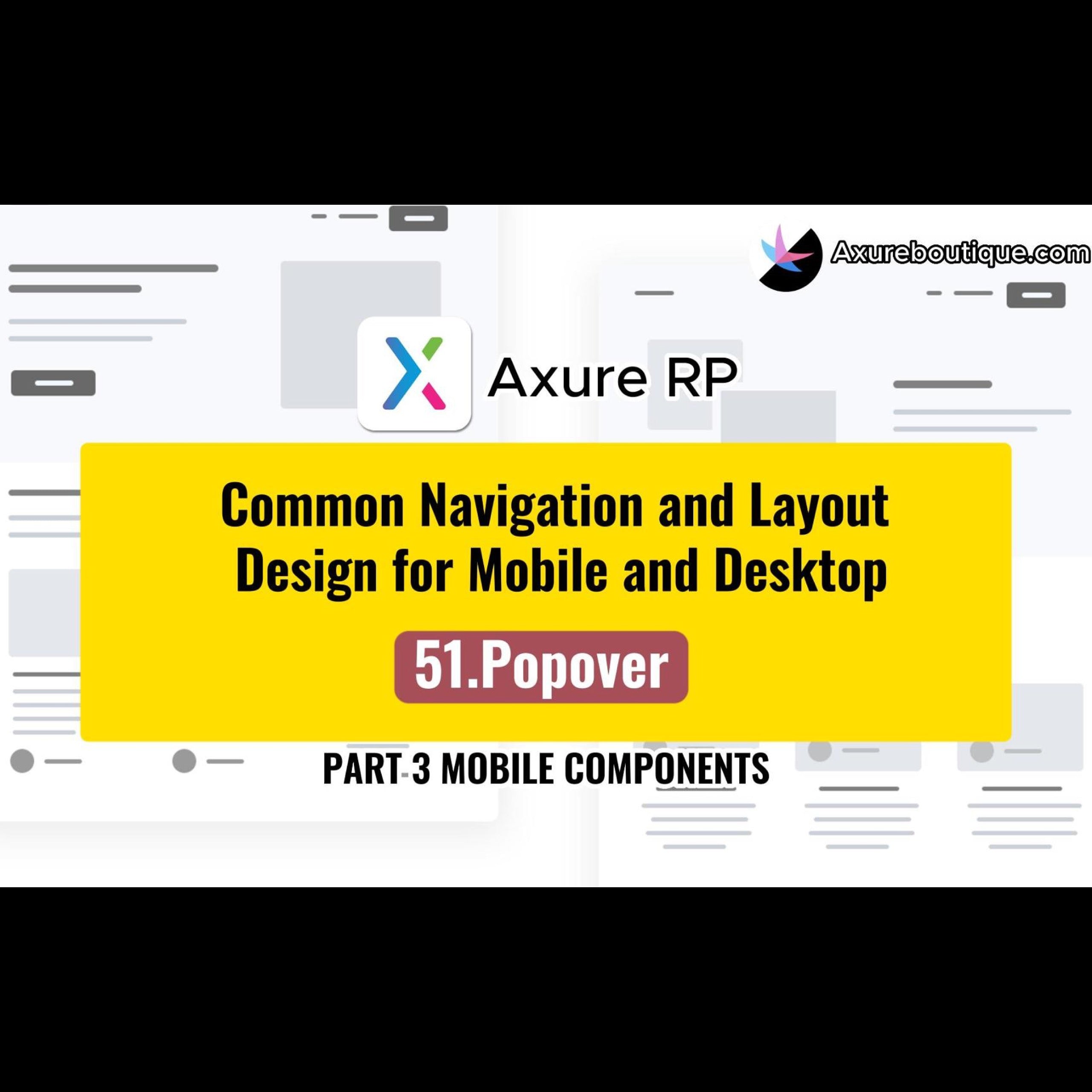 Common Navigation and Layout Design for Mobile and Desktop:51.Popover ...