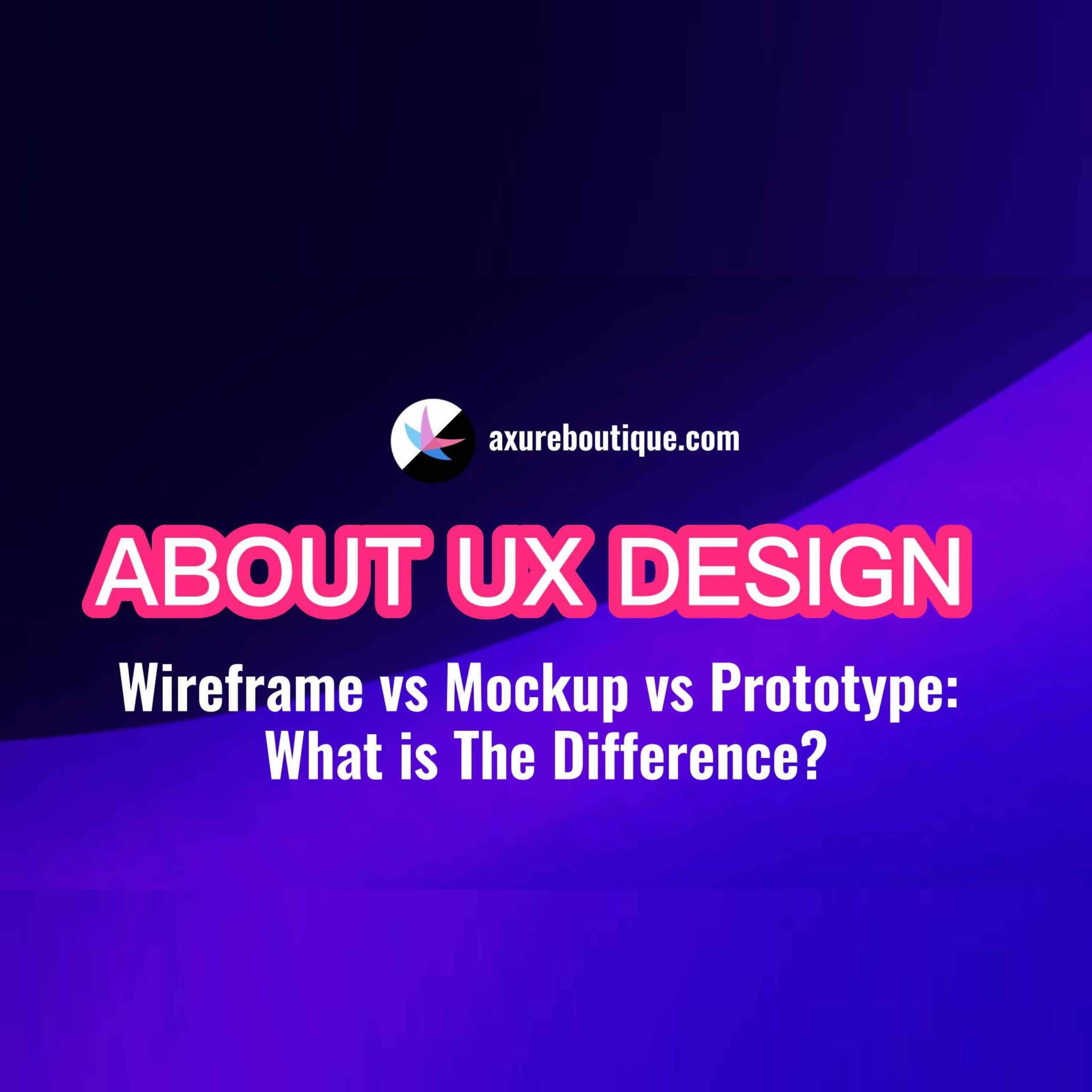 About Ux Design Wireframe Vs Mockup Vs Prototype What Is The Differen