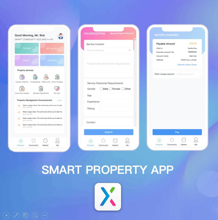 Smart Property Service App – AxureBoutique