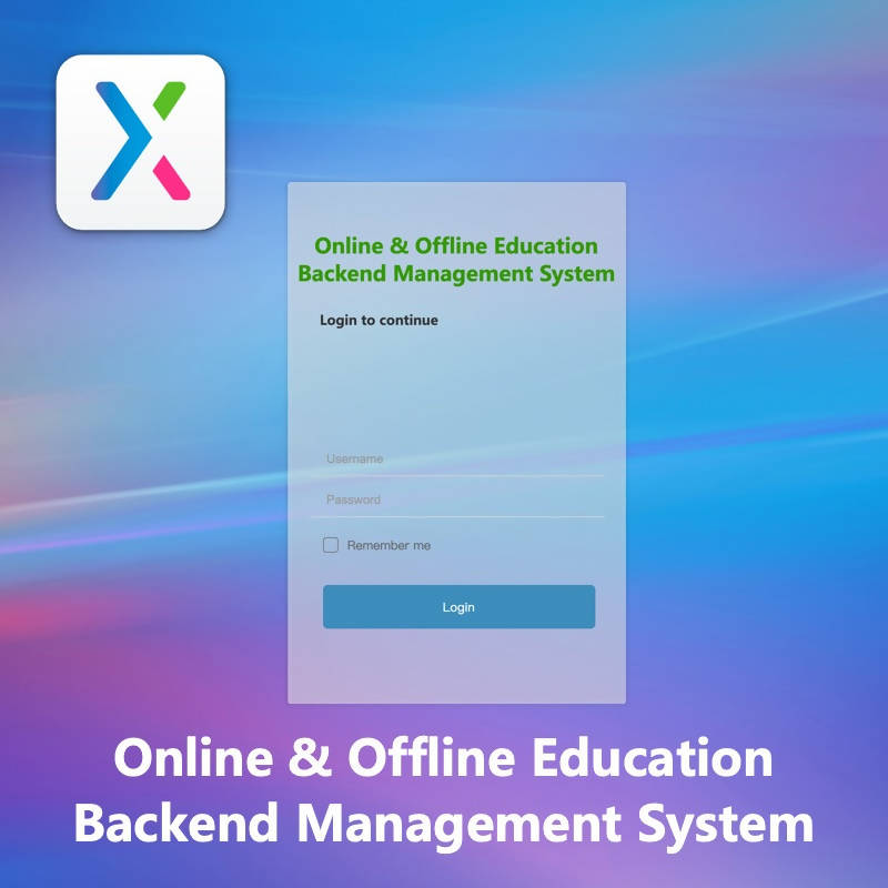 Online & Offline Education Backend Management System – AxureBoutique